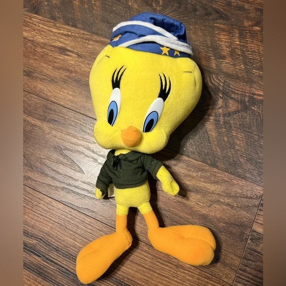 Warner Bros. | Toys | Vintage 20 Tweety Bird Air Force Military Plush ...
